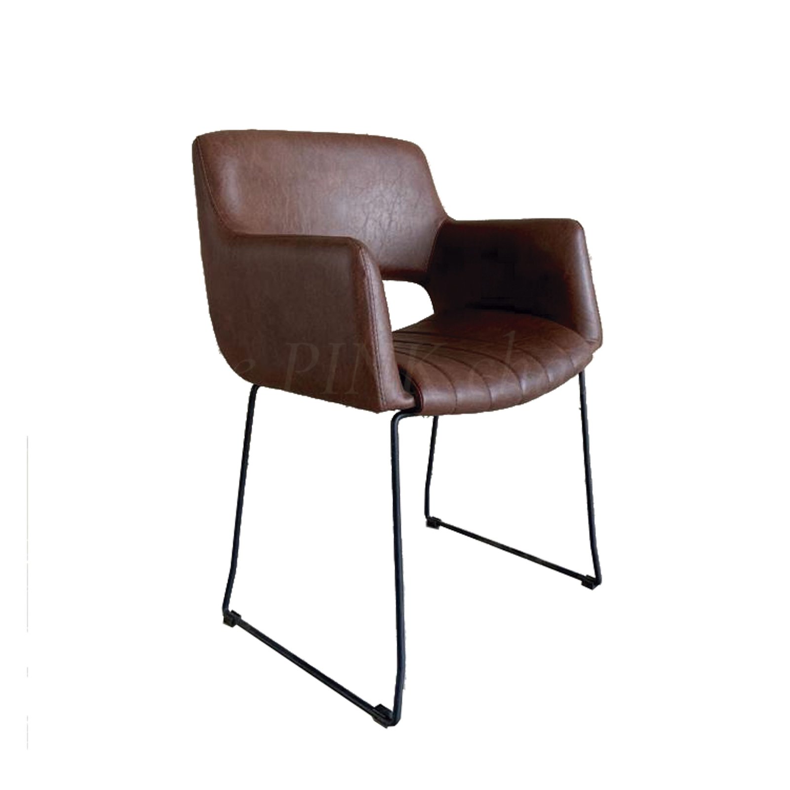 Silla VT con apoyabrazos Talampaya Habano – The Pink Chair